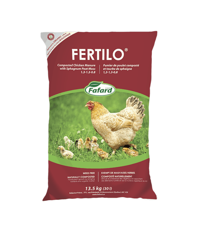 FERTILO COMPOSTED CHICKEN MANURE and Sphagnum Peat Moss – Les Serres ...